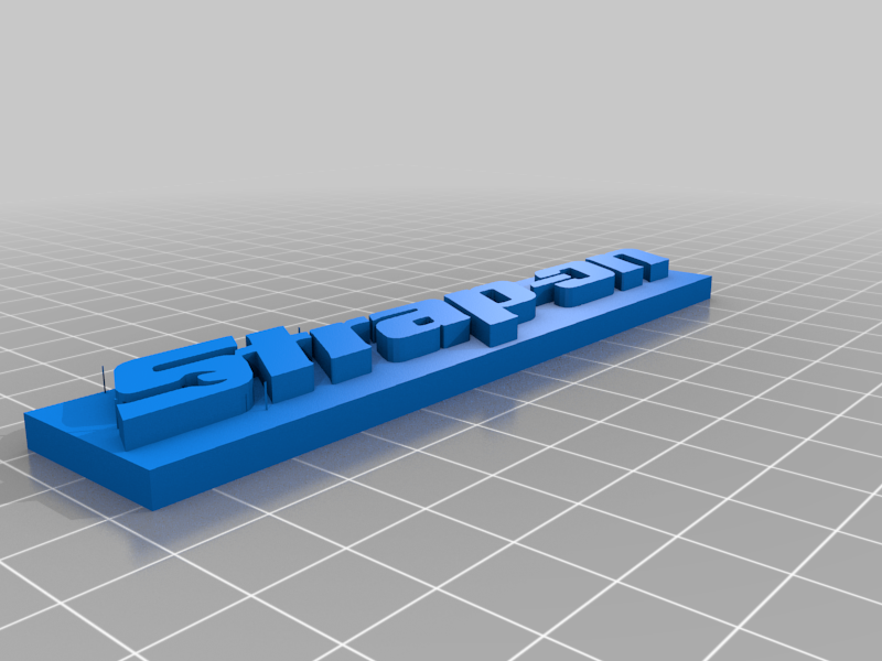 Free STL file snap on (strap on) logo 🧰・Object to download and to 3D ...