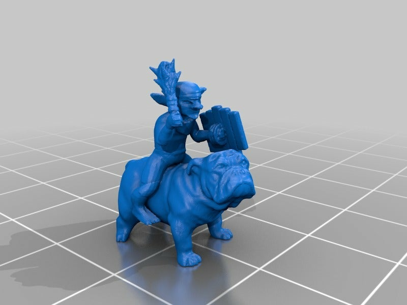 Бесплатный STL файл 18mm Goblin Fleabag Rider・Дизайн 3D-печати для ...
