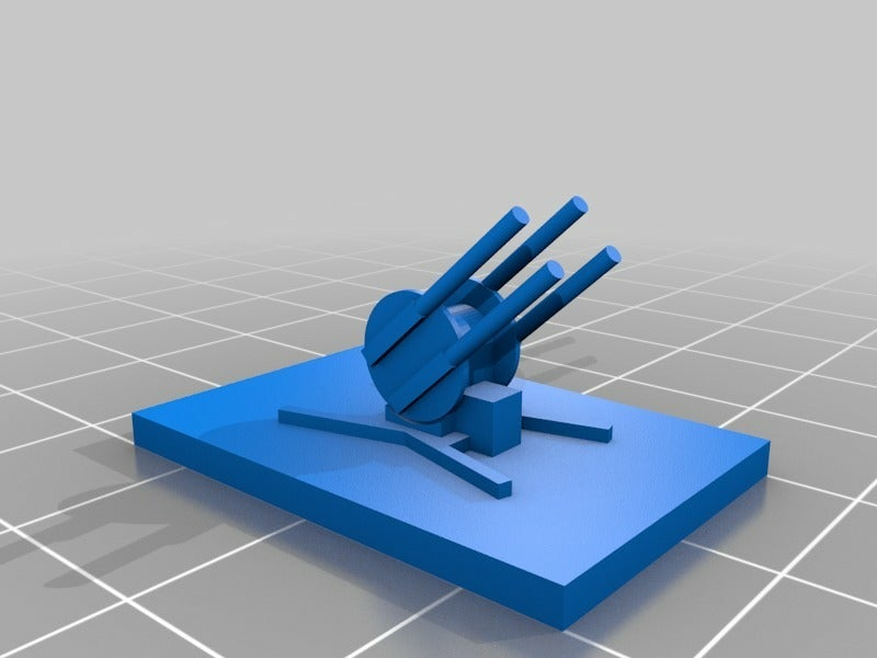 Free STL file Anti-aircraft gun for Panzerkampf・3D printing idea to ...