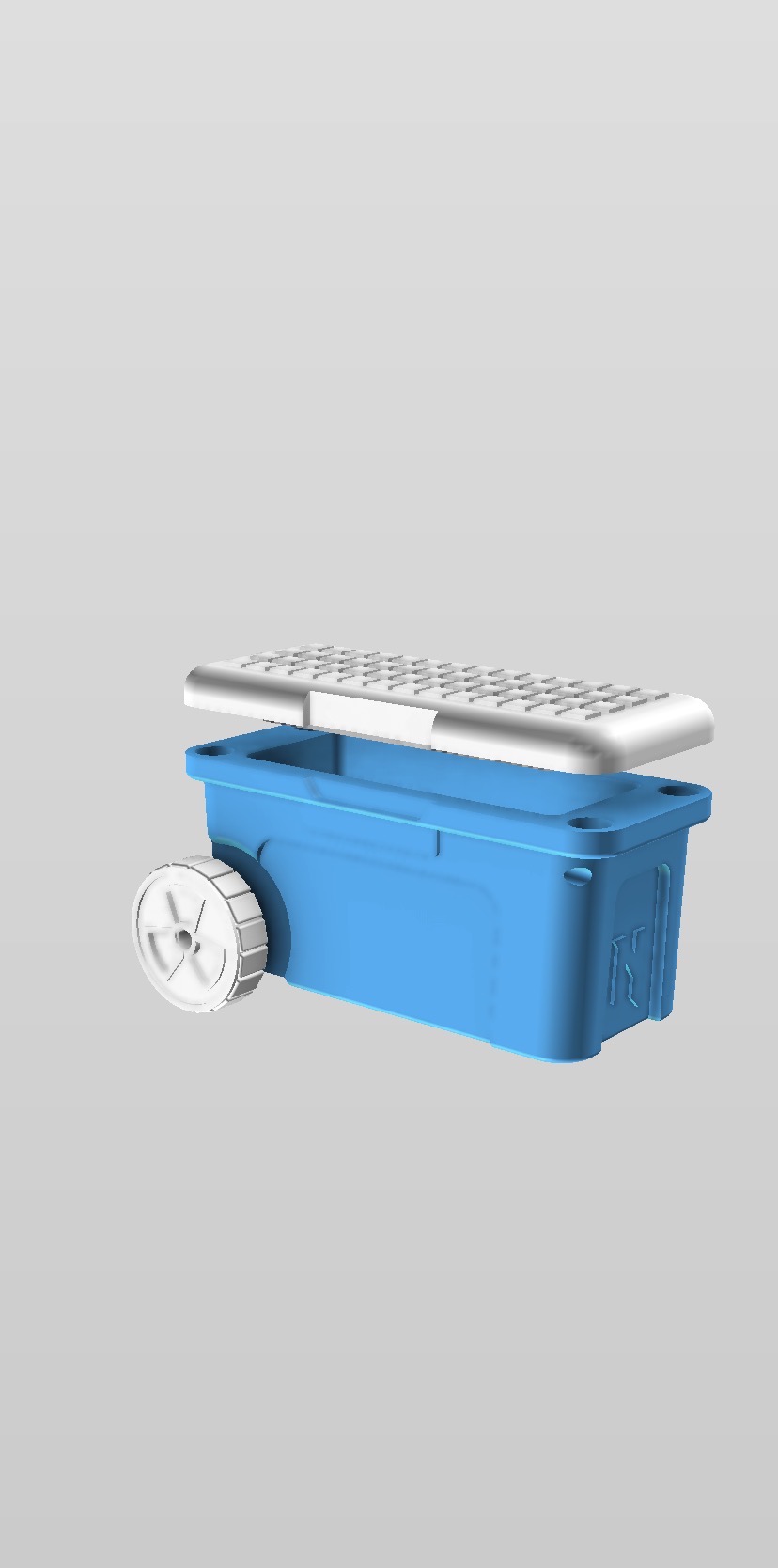 STL file 1:24 Scale Rolling Ice Chest・3D printer design to download・Cults