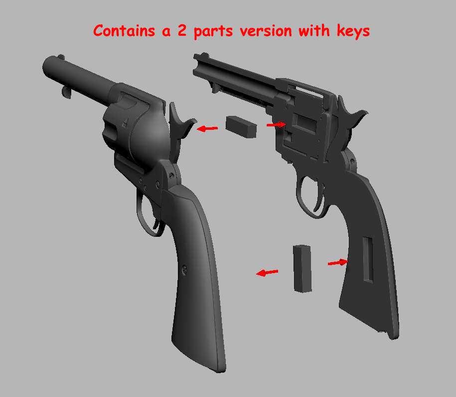 3D file Colt Peacemaker STL Revolver 🤠・3D print model to download・Cults