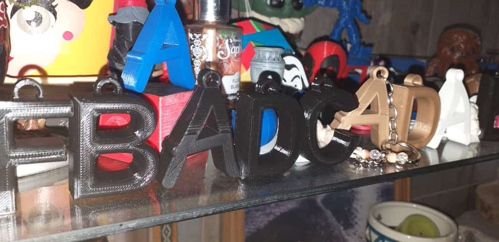 Free STL file alphabet keychain 🗝️・3D printing idea to download・Cults