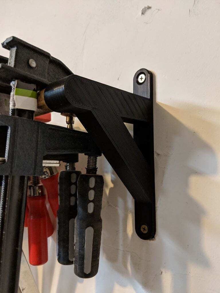 Free STL file Woodworking Clamp Rack Bracket 🗜️・Object to download and ...