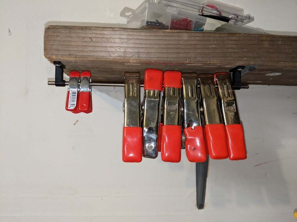 Free STL file Woodworking Clamp Rack Bracket 🗜️・Object to download and ...