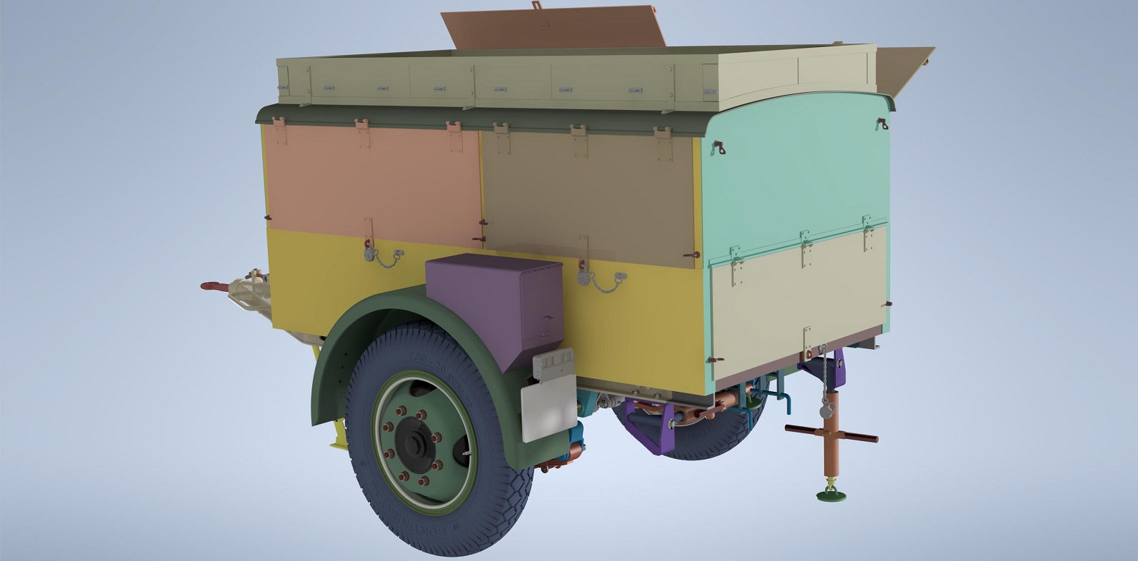 3D file 1/35 scale Sd.Ah.56/57 ammunition trailer 🚐・3D printing design ...