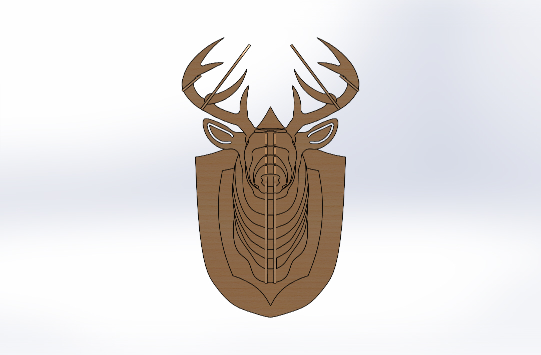 Free 3D file DEER CNC WALL ART DECOR FREE, 3D MODEL CNC, WOOD CNC FREE ...