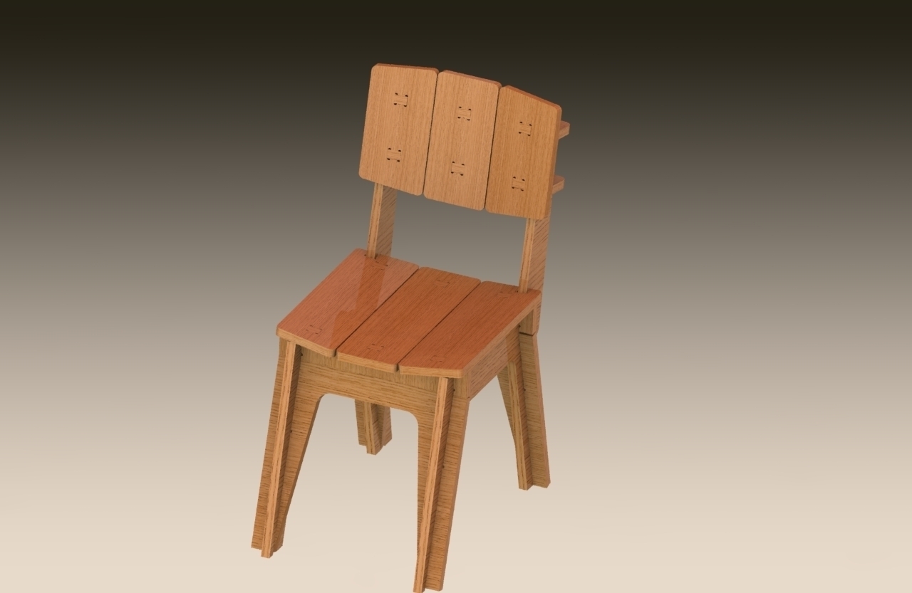 Free 3D file Chair Wood CNC・Object to download and to 3D print・Cults