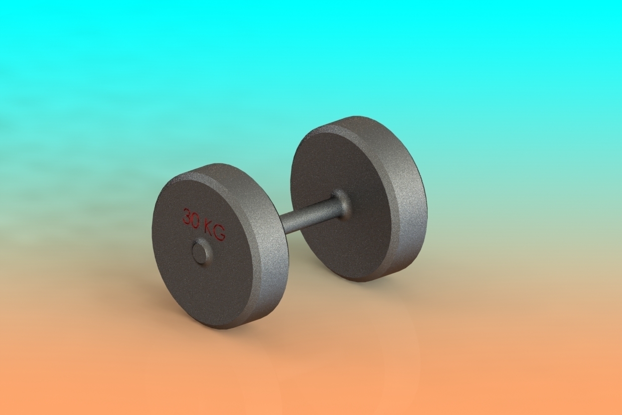 Free STL file DUMBBELL 30KG・3D print model to download・Cults