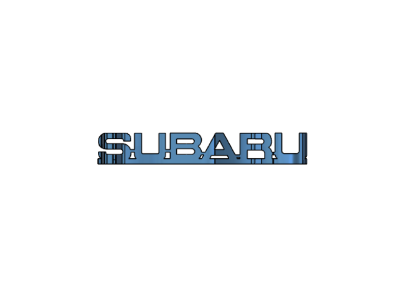 Free STL file Subaru_Imprezza_22b_Fliptext・3D print object to download ...