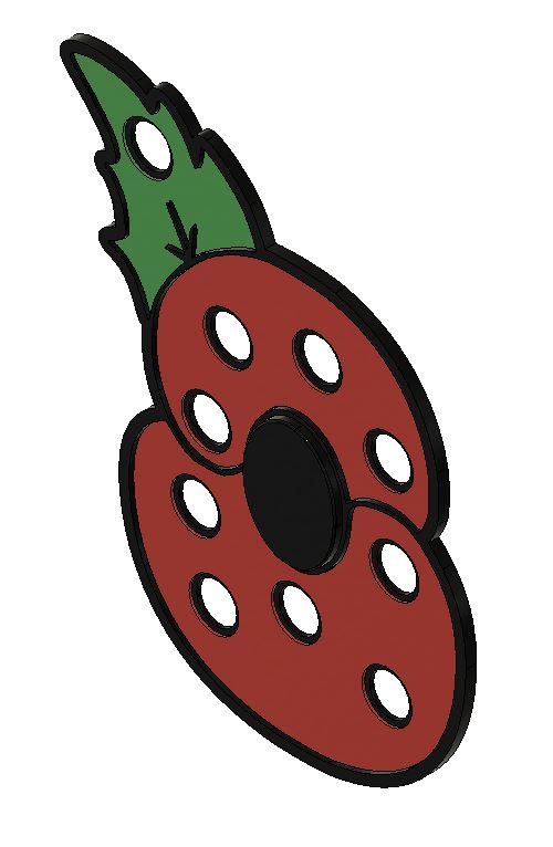 Free STL file Bullet Pixel Lighted Remembrance Poppy - Voluntary ...