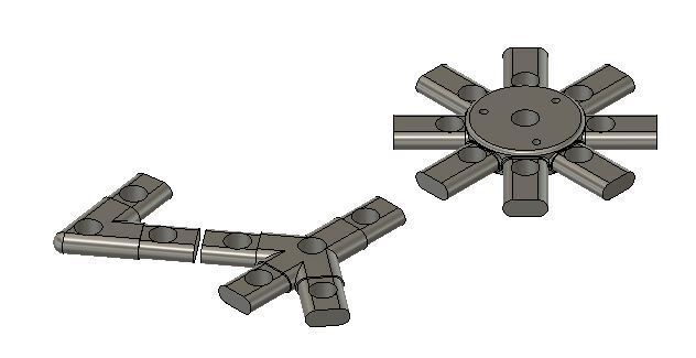 Free STL file Bullet Pixel Snowflake & Spinner・3D printing idea to ...