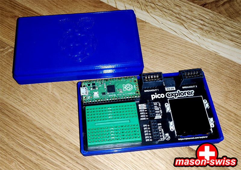 Archivo STL gratis Caja para Raspberry Pi Pico Explorer Base Pimoroni ...