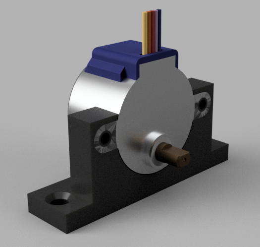 Archivo 3D gratis Soporte de motor minimalista 28BYJ-48 👽・Plan ...