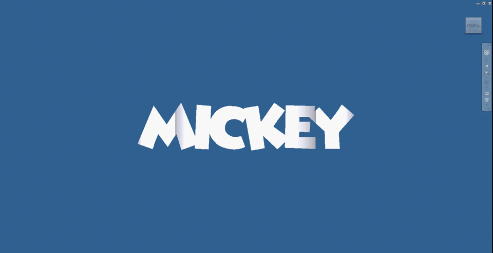 STL file MICKEY FLIP TEXT・3D printing design to download・Cults