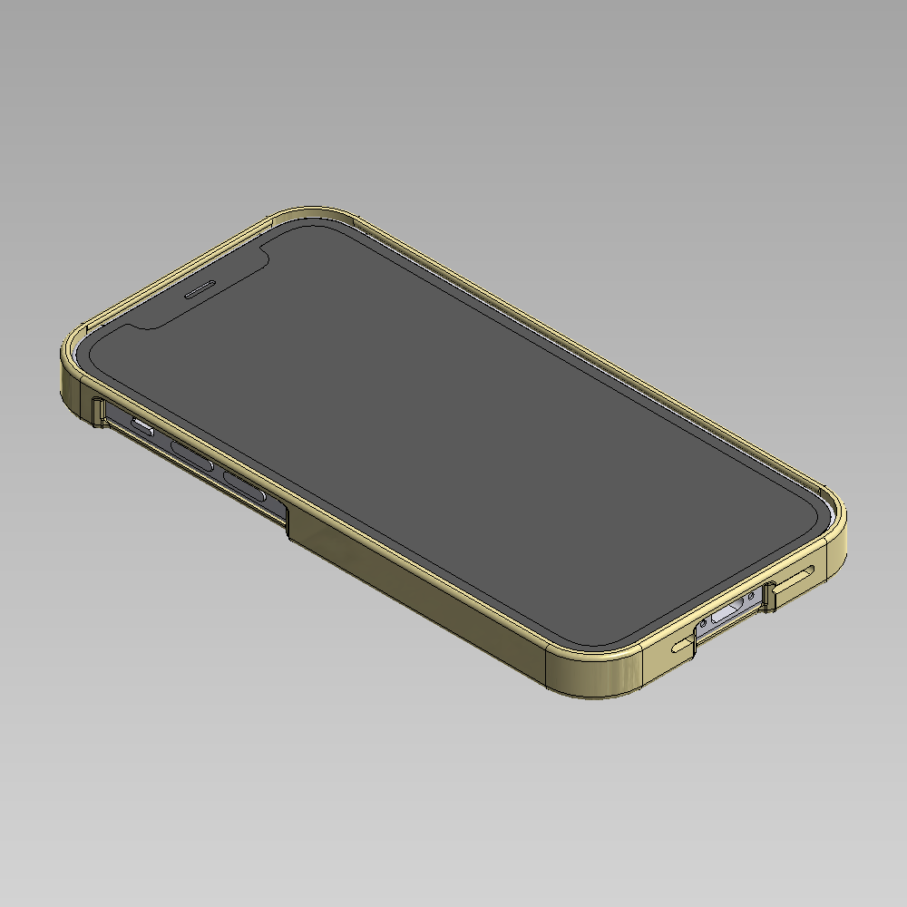 STL file Iphone 12_Iphone 12 Pro dollar case・3D printable model to ...