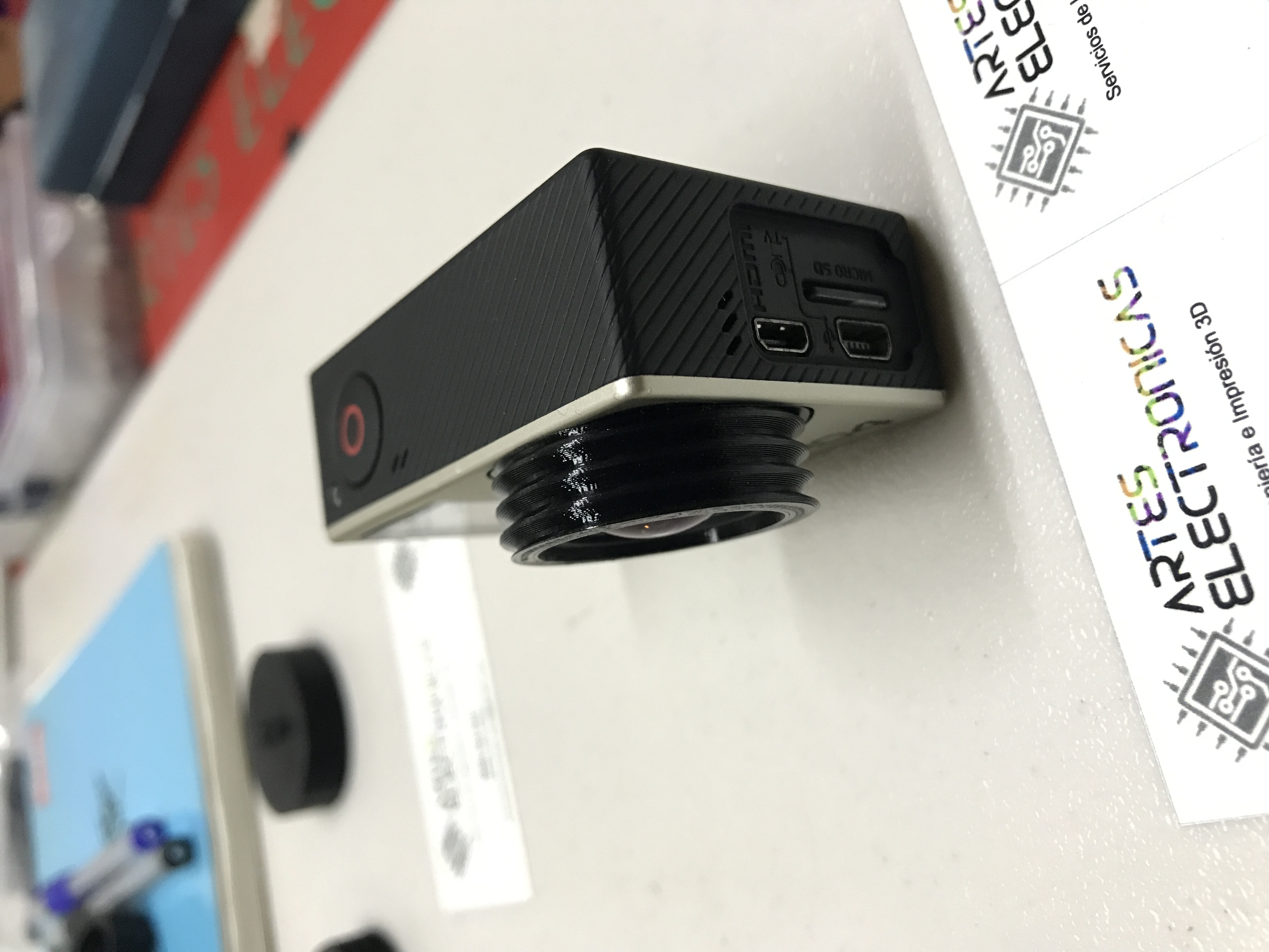 Free STL file Gopro Hero 4 Lens Cap Cover, screw-in type・3D printing ...