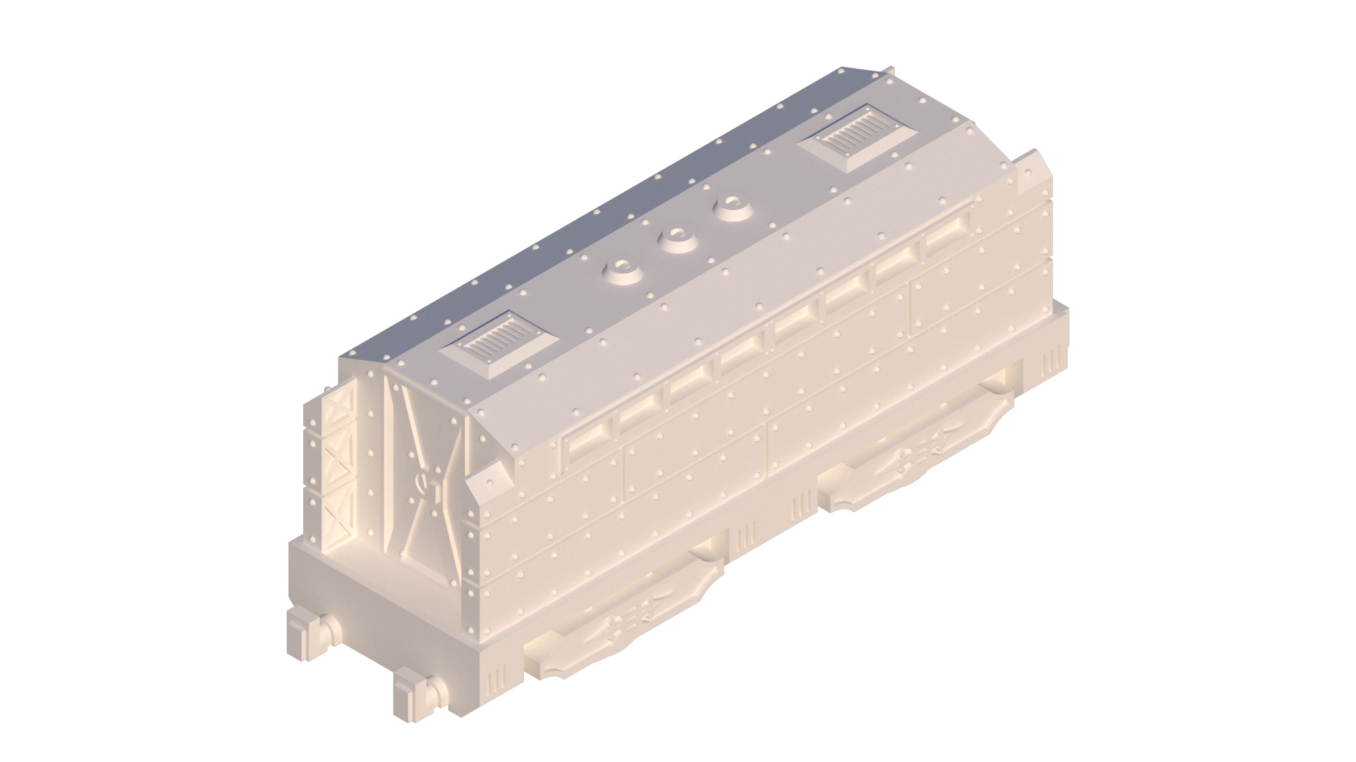 3D file Forge Train for 28mm Tabletop Gaming・3D print design to ...