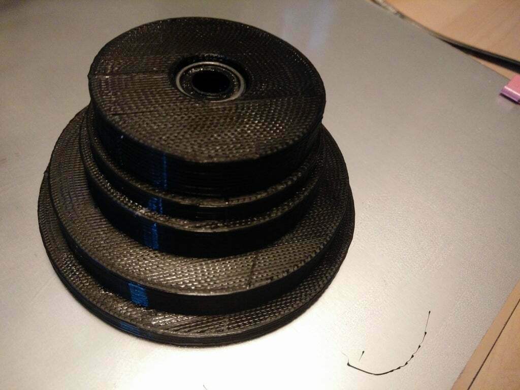 Free STL file Spool Filament Adapter with bearing・Template to download ...