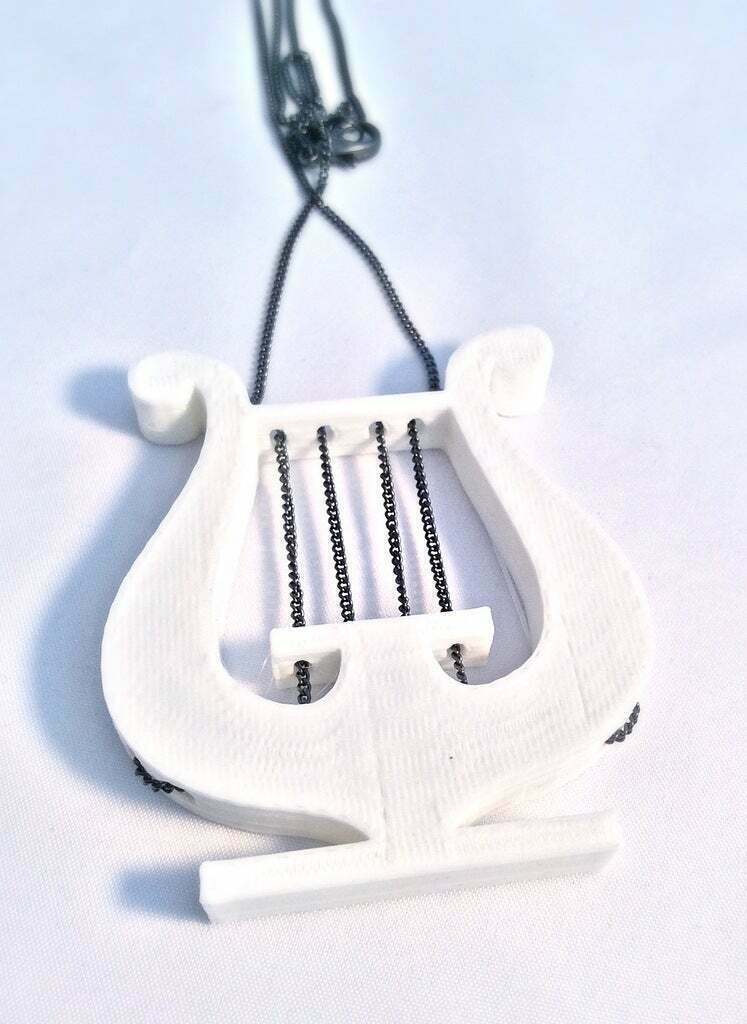 Free STL file Lyra string pendant 🎵・Design to download and 3D print・Cults