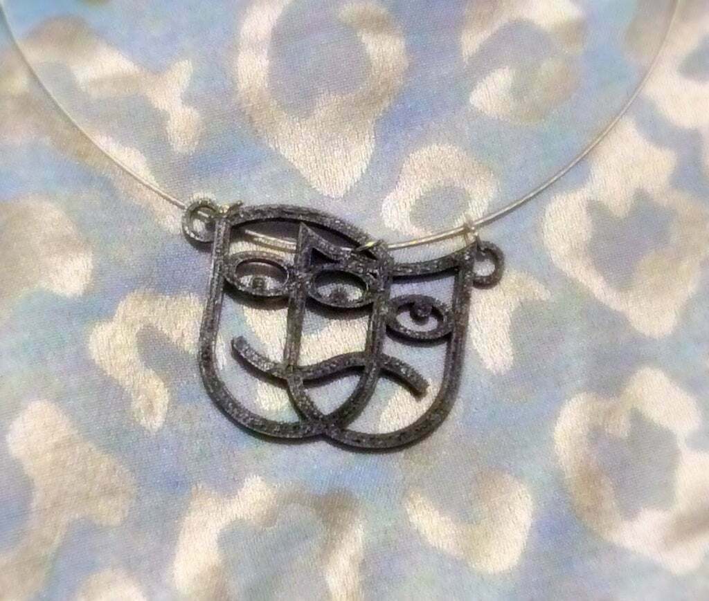 Free STL file Theater Masks (Comedy & Tragedy) Pendant・3D printable ...