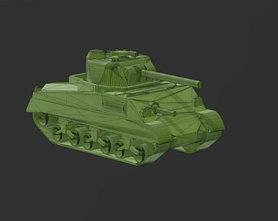 STL file WW2 m4a3 sherman tank 🪖・3D printing idea to download・Cults
