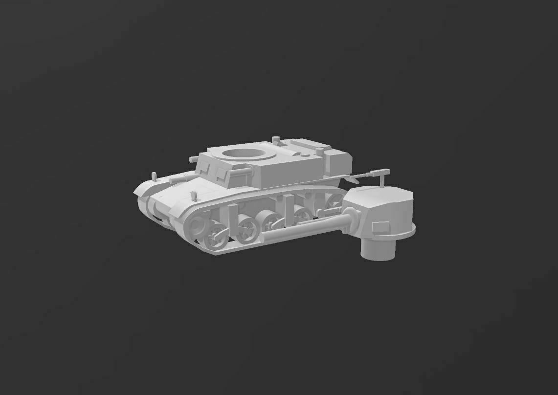 STL file WW2 Stuart m5 tank 🪖・Model to download and 3D print・Cults