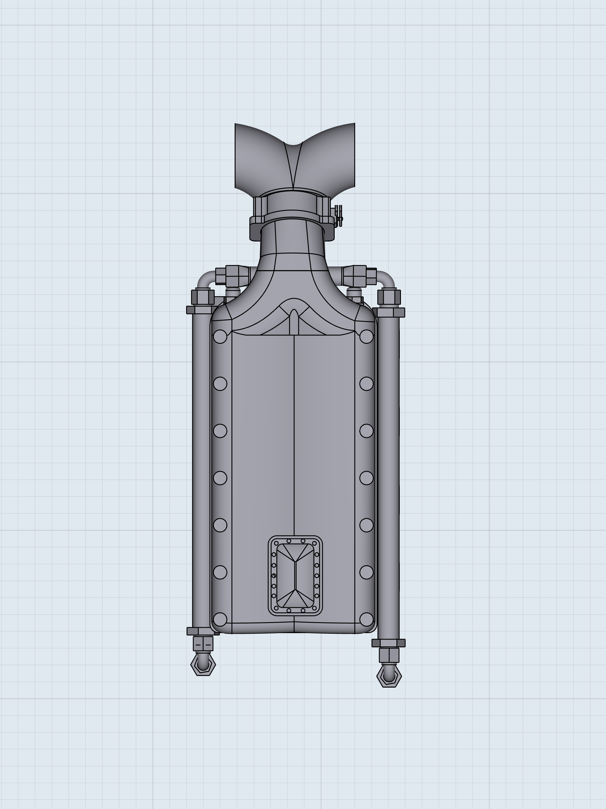 STL file Intercooled Twin Turbo billet Intake Manifold Hemi BBC SBC ...