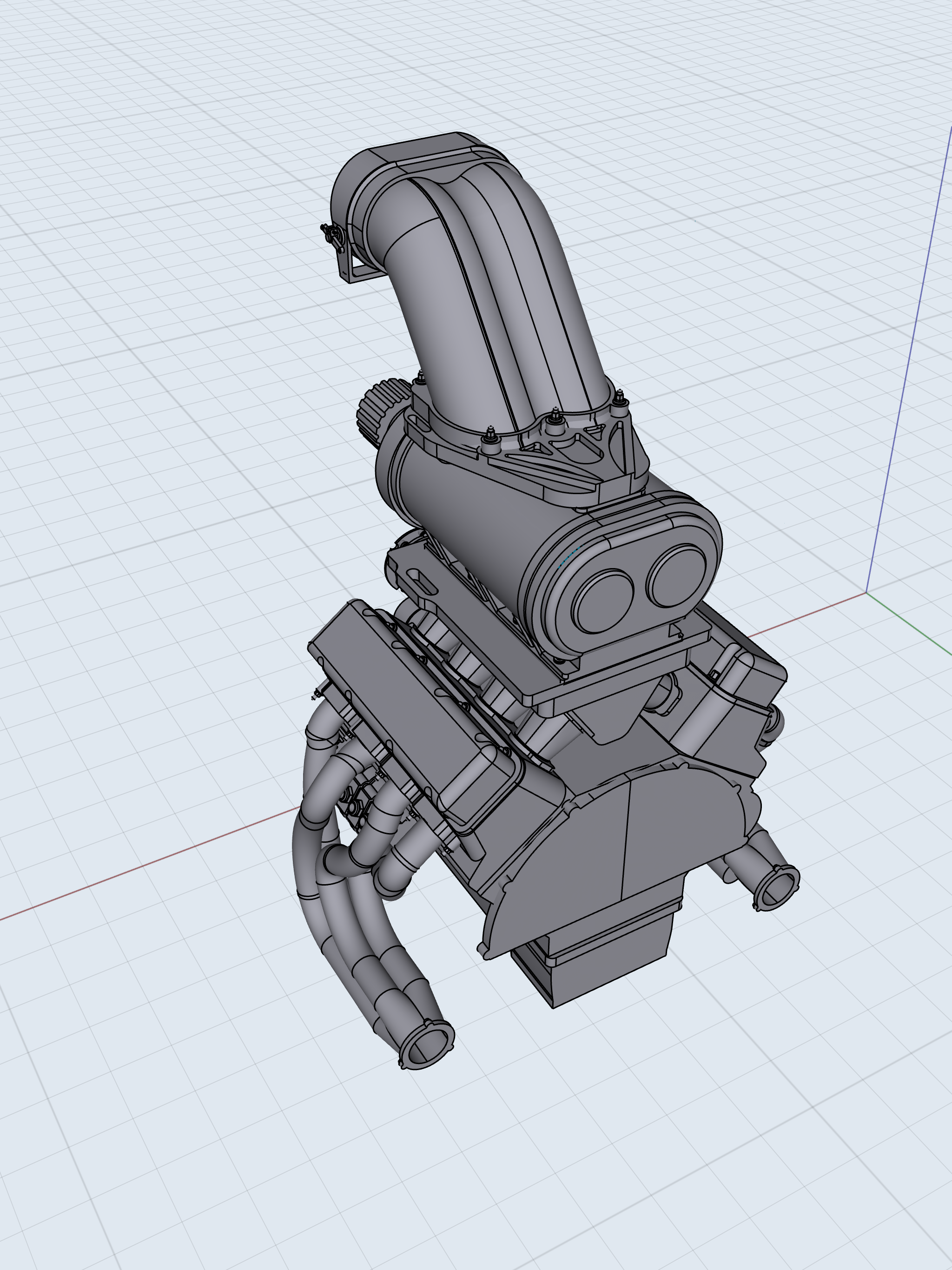 STL file PSI Blown BBC Outlaw Engine Supercharged Pro Mod 🏎️・3D ...