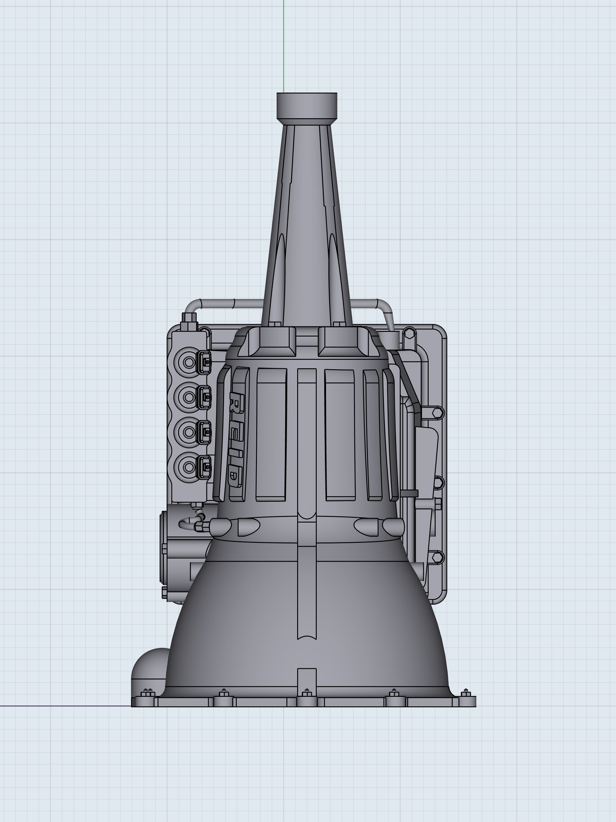 STL file Reid Rossler Powerglide Drag racing Gearbox Transmission Pro ...