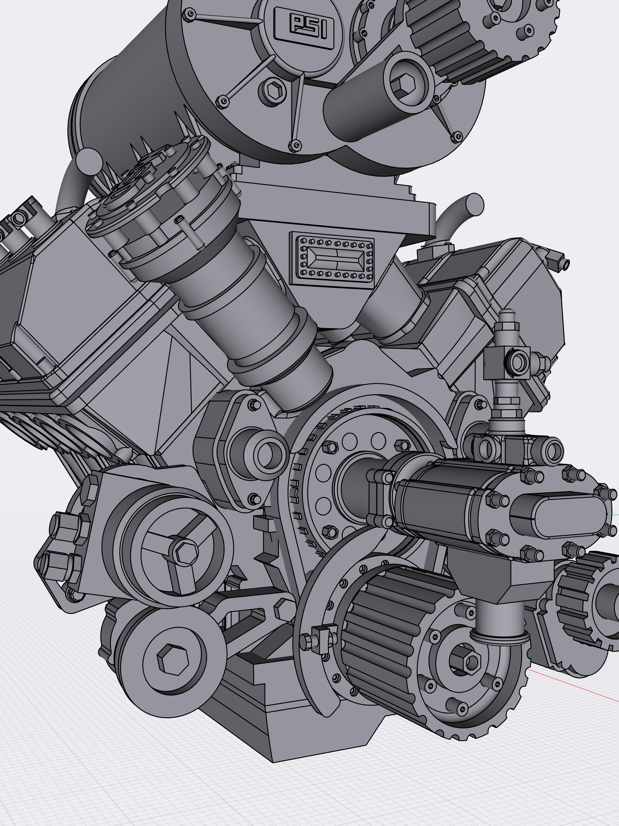 STL file PSI Blown HEMI Outlaw Extreme Motor Complete 🏎️・3D printing ...