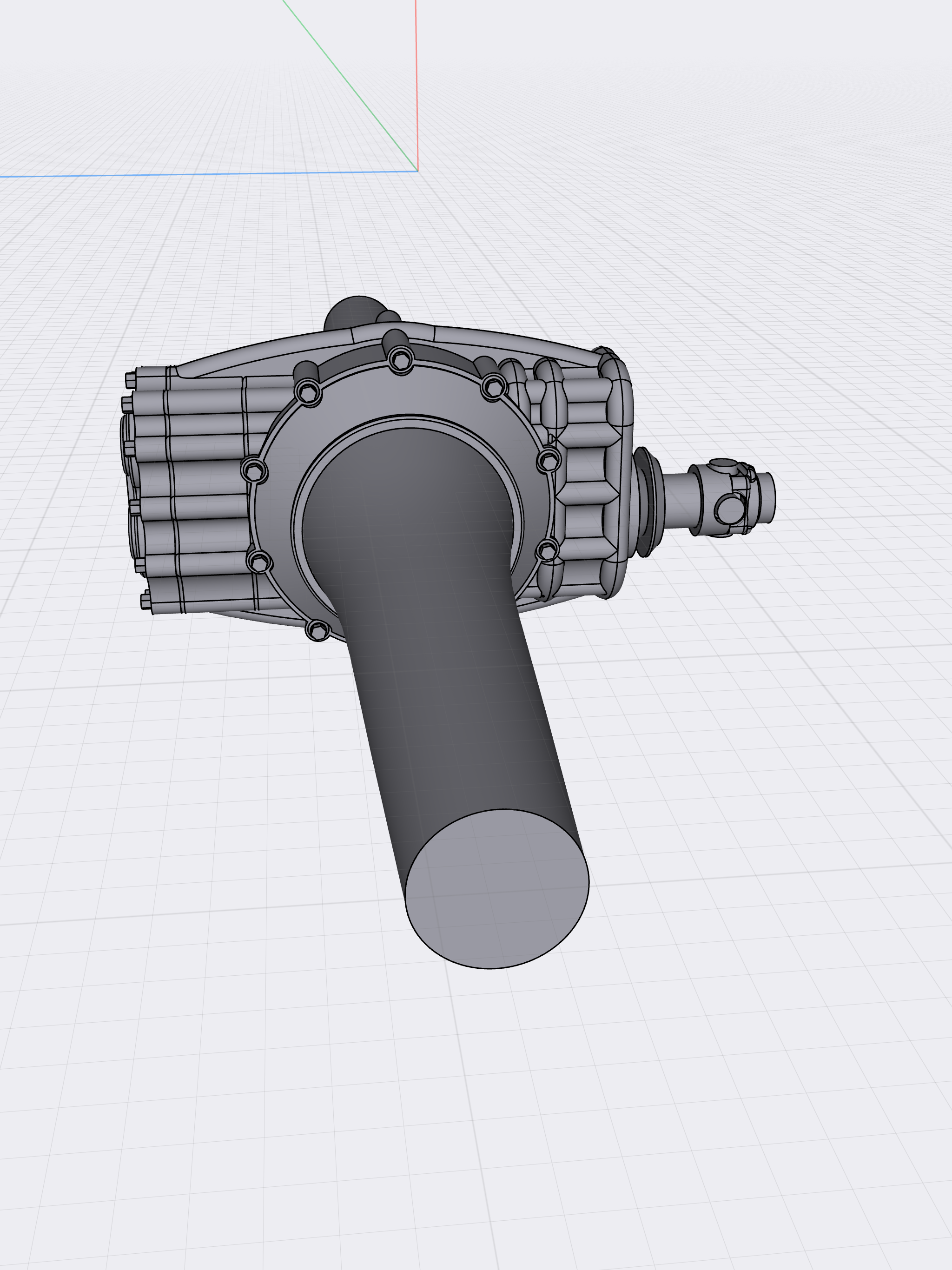 STL file HOT ROD Quick Change rear diff with optional axles N covers ...