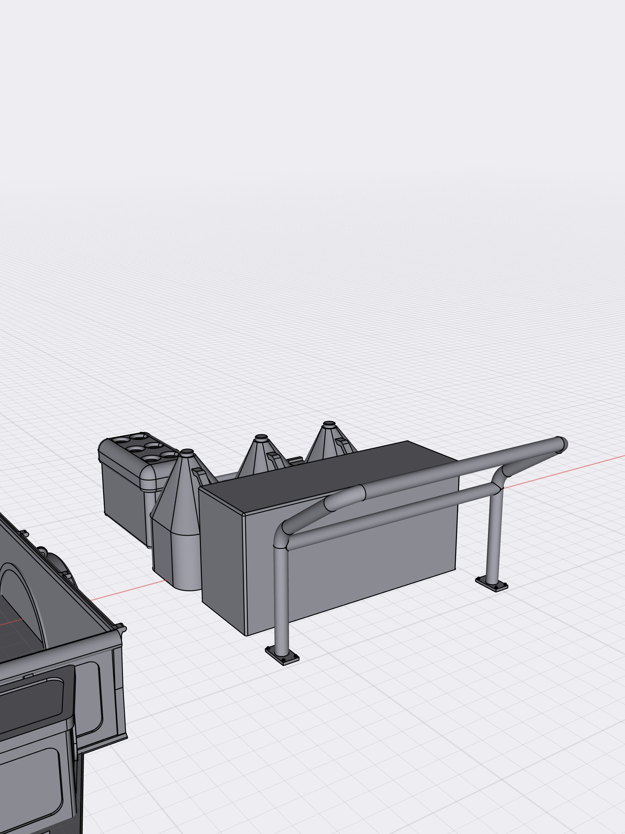 STL file Drag Week Trailer Accessories for Box Trailer or Diorama 🚐・3D ...