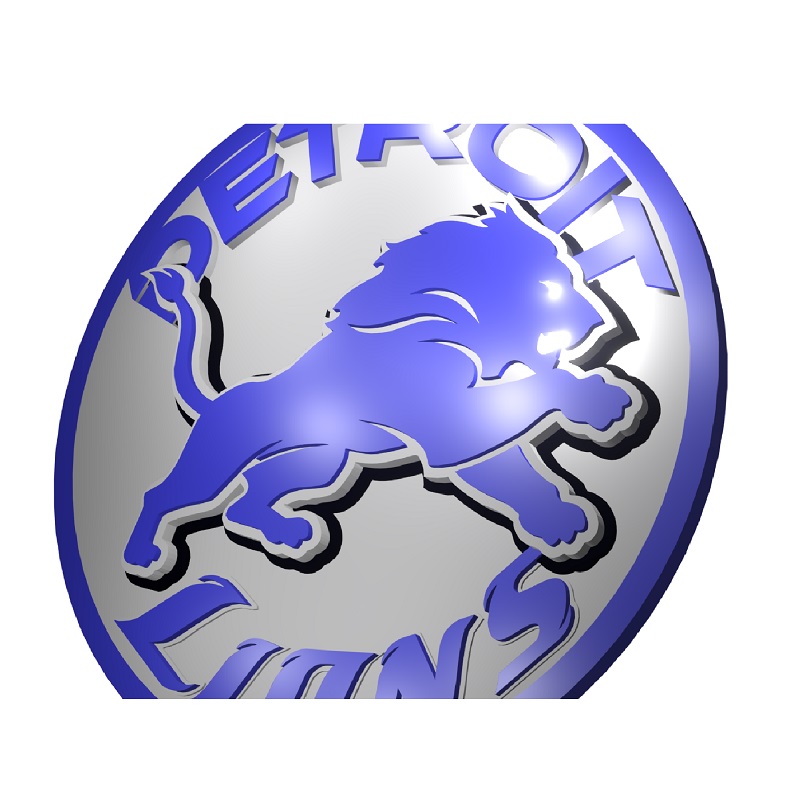 STL file Detroit Lions disc・3D printer model to download・Cults