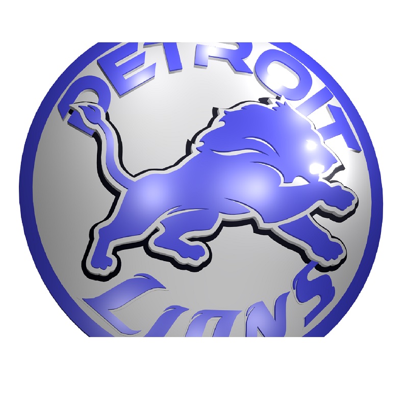STL file Detroit Lions disc・3D printer model to download・Cults
