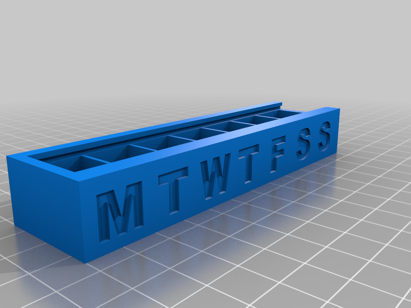 Free STL file Pill Box 1x 2x 3x a day REMIX・3D print design to download ...