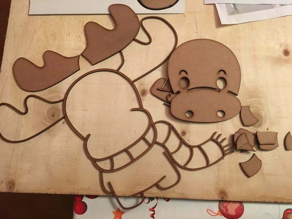 Archivo DXF gratis Qué bonito es el reno 🎲・Plan imprimible en 3D para ...