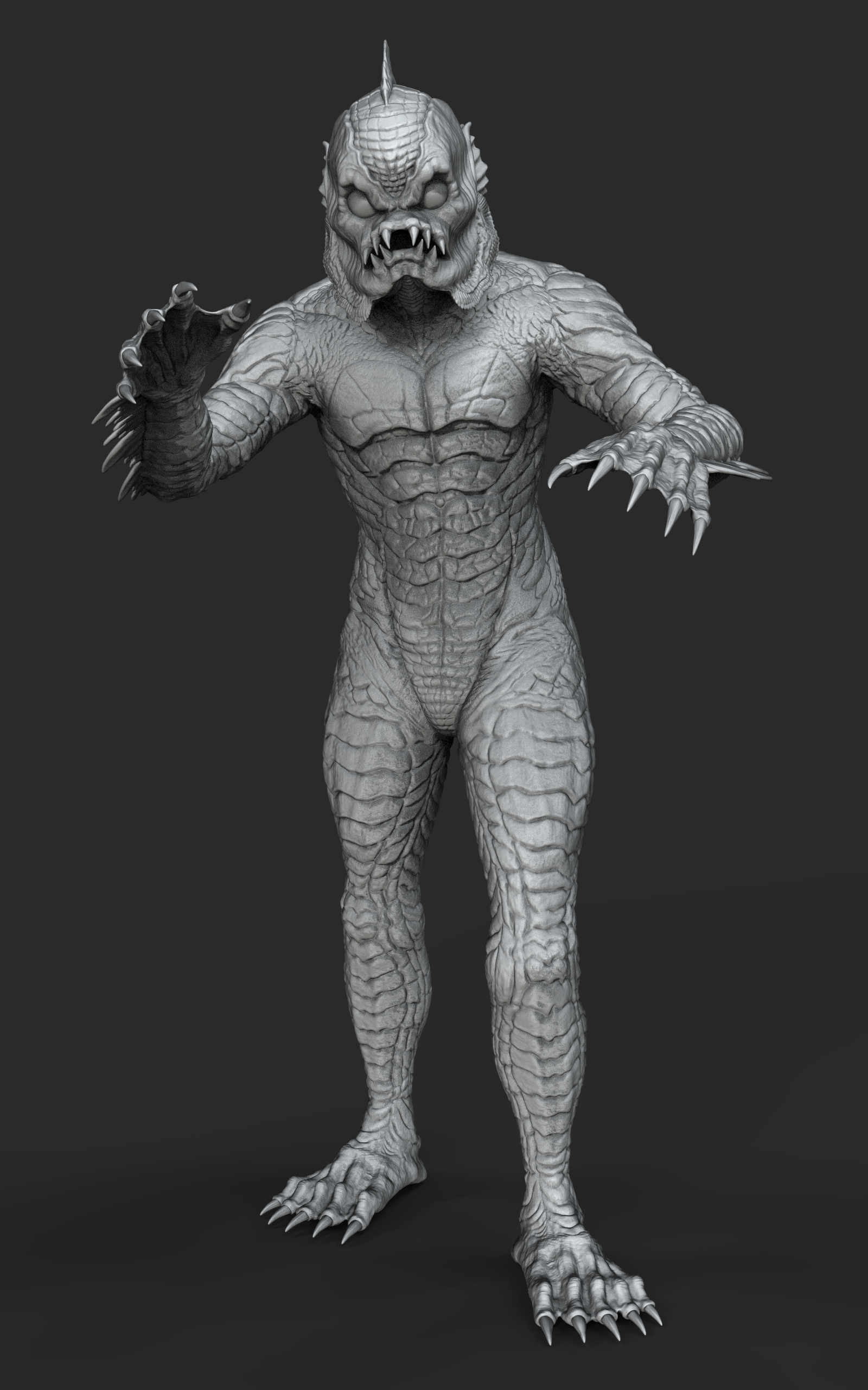 Файл STL Gill-Man Full 3D Model・3D-печать дизайна для загрузки・Cults