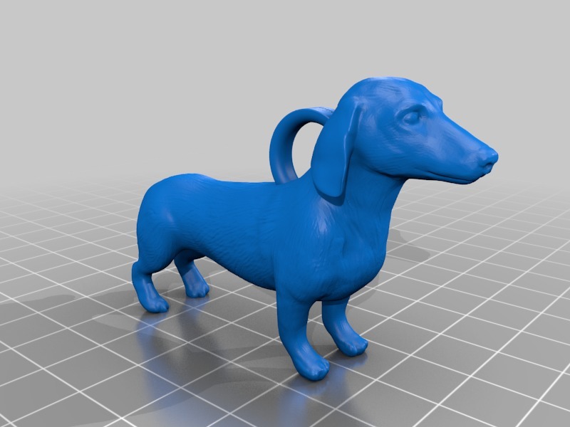 Free 3D file dachshund_keychain・3D printable model to download・Cults
