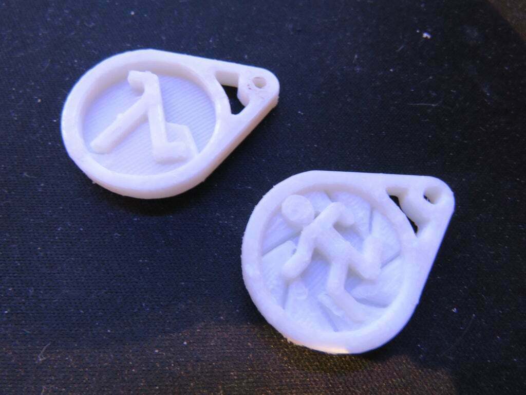 Free STL file Half-Life and Portal universe keychains 🔑・3D printing ...