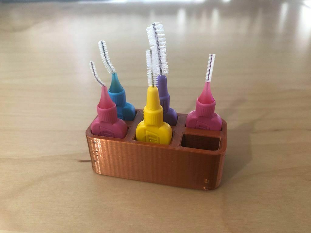 Free STL file Interdental Brush Holder 1x1 to 3x3・Model to download and ...