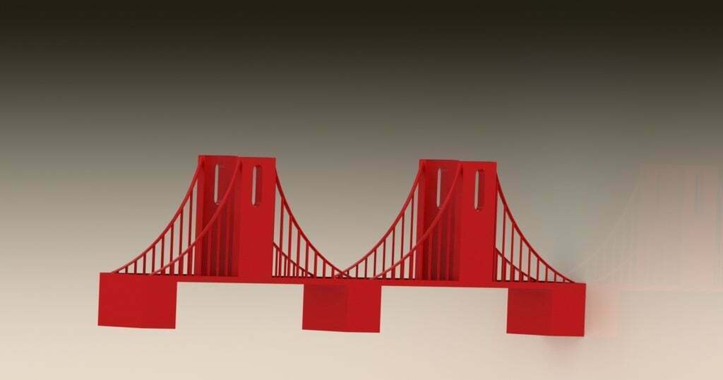 Free STL file golden gate bridge・Model to download and 3D print・Cults