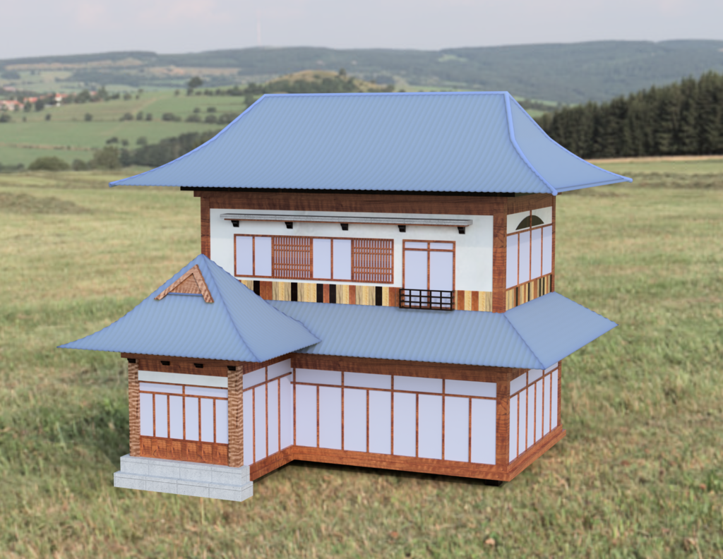 Free 3D file Japanese House STL+F3D・3D print design to download・Cults