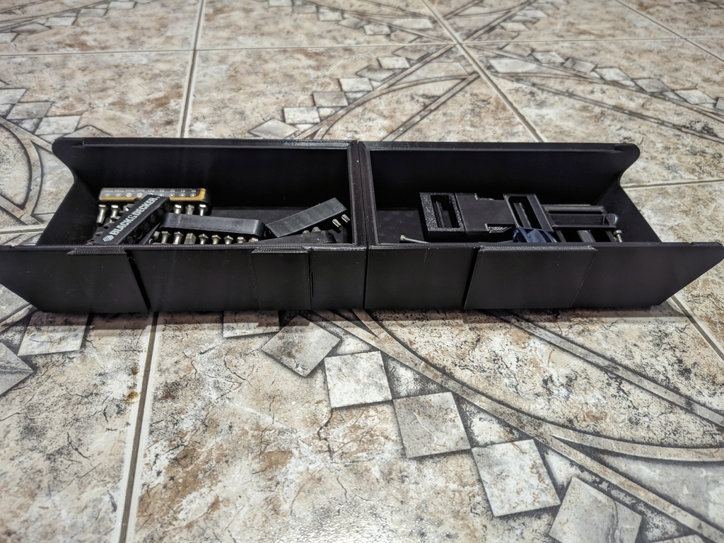 Free 3D file Stackable Interlocking Trays - Left/Right with Flat Sides ...