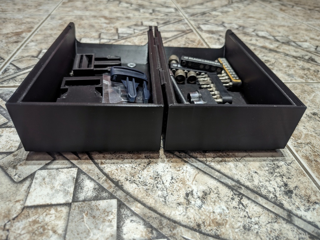 Free 3D file Stackable Interlocking Trays - Left/Right with Flat Sides ...