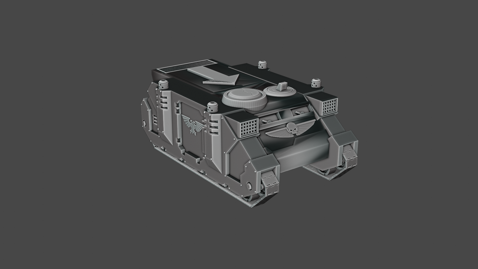 STL file Space soldiers transport tank・Model to download and 3D print・Cults