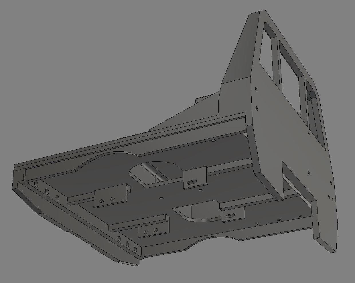 STL file 1/10 Scale Flatbed and Rack for 313mm Element Enduro Chassis ...