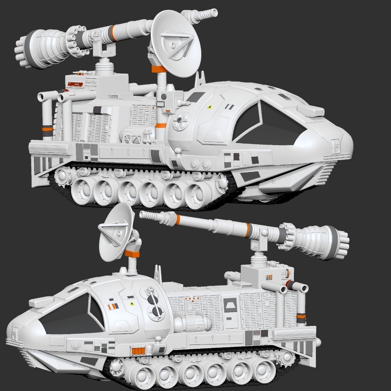 STL file STL Laser Tank 1999 🪖・3D print model to download・Cults