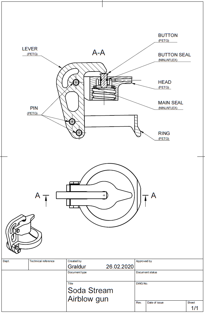 Free STL file Soda Stream Air Gun 🔫・3D printing idea to download・Cults