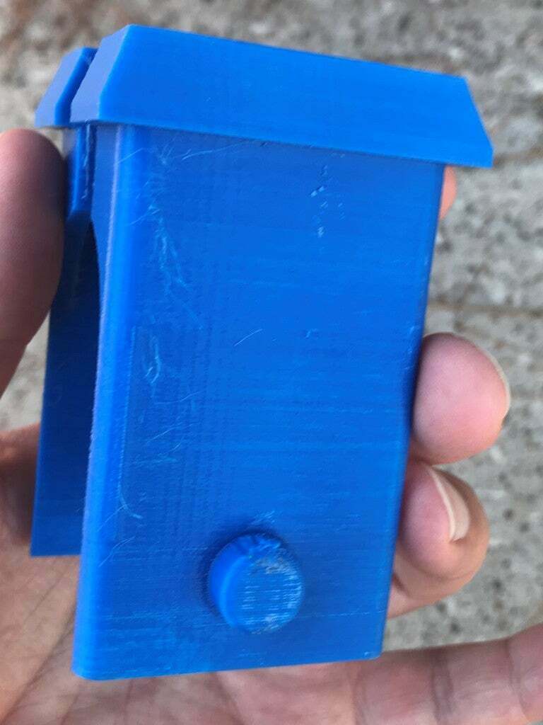 Free STL file 2 Inch Trailer Hitch Receiver Cover With Hole for Wiring ...