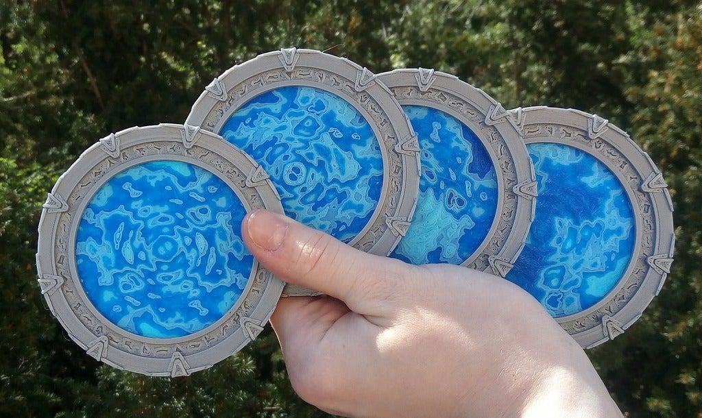 Free STL file Stargate Multicolor Coaster・3D printing design to ...